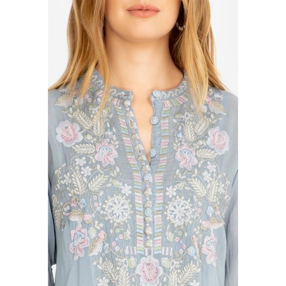 Johnny Was | Tops | Johnny Was Mayan Embroidered Tunic Blouse | Poshmark